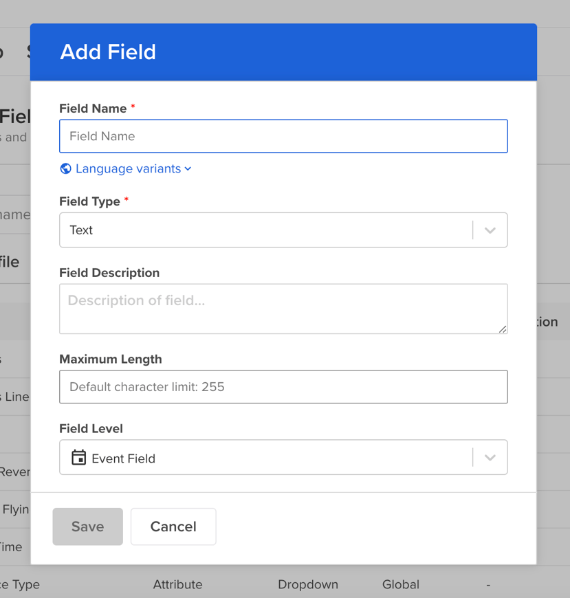 How to create and delete custom fields?